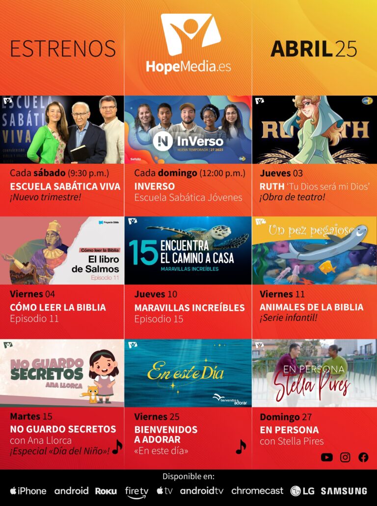 Estrenos HopeMedia – abril 2025 - Revista Adventista de España