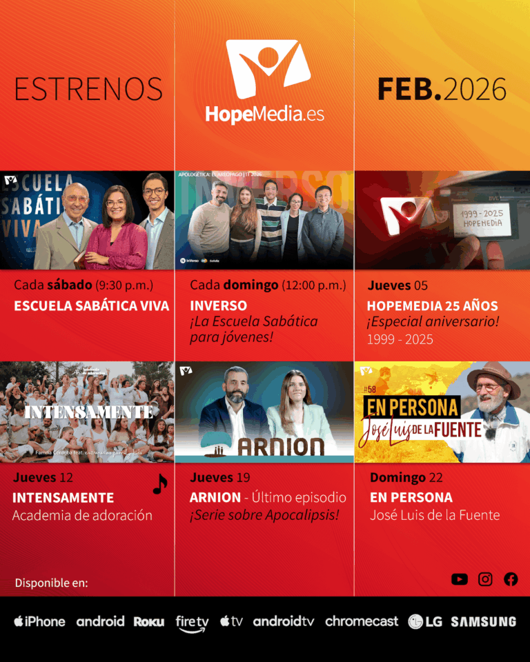 Estrenos HopeMedia – febrero 2026 - Revista Adventista de España
