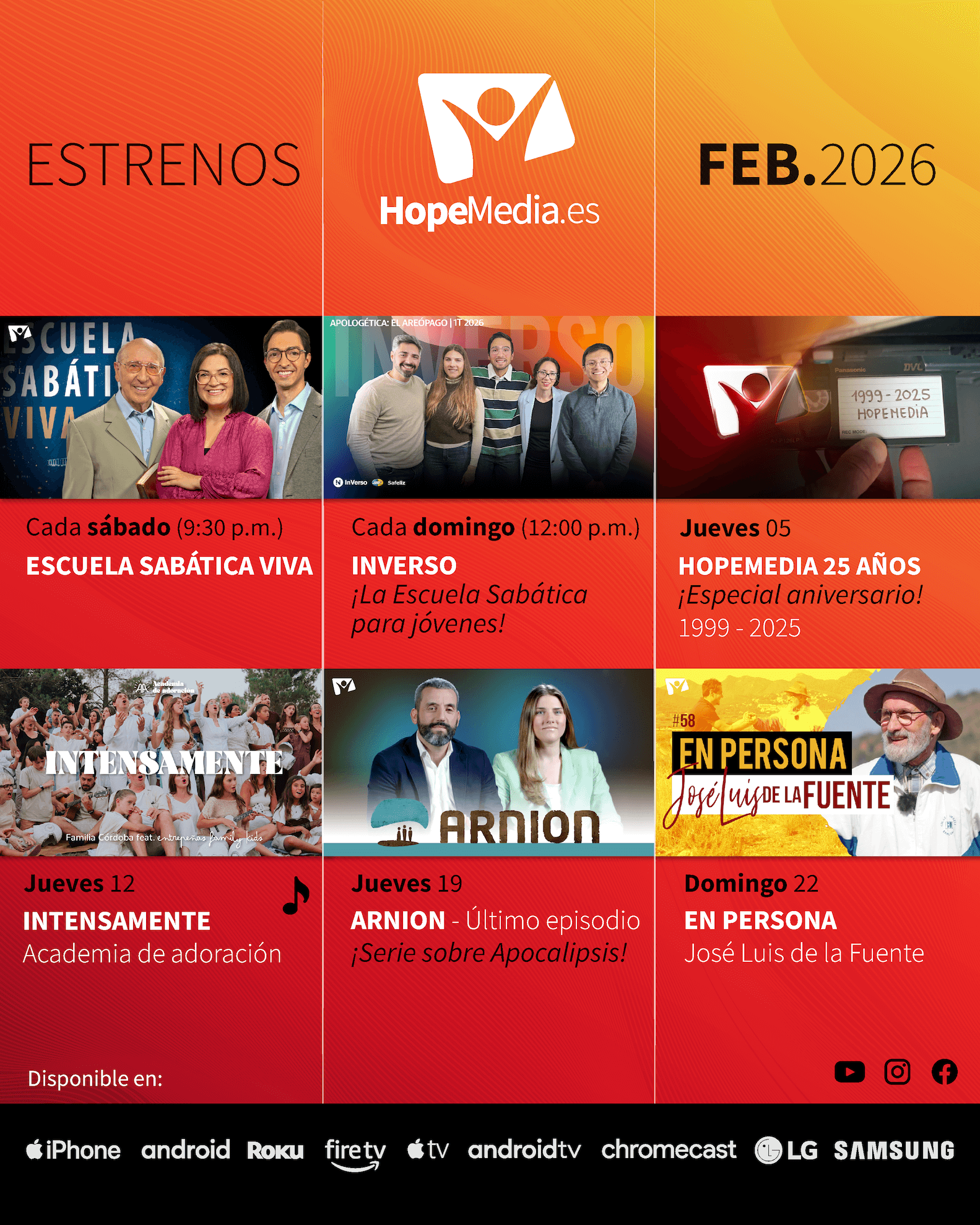 Estrenos HopeMedia – febrero 2026 - Revista Adventista de España